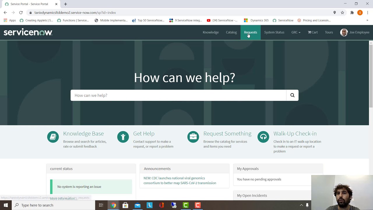 Demo for ServiceNow ITSM Paris Release by BizFlow