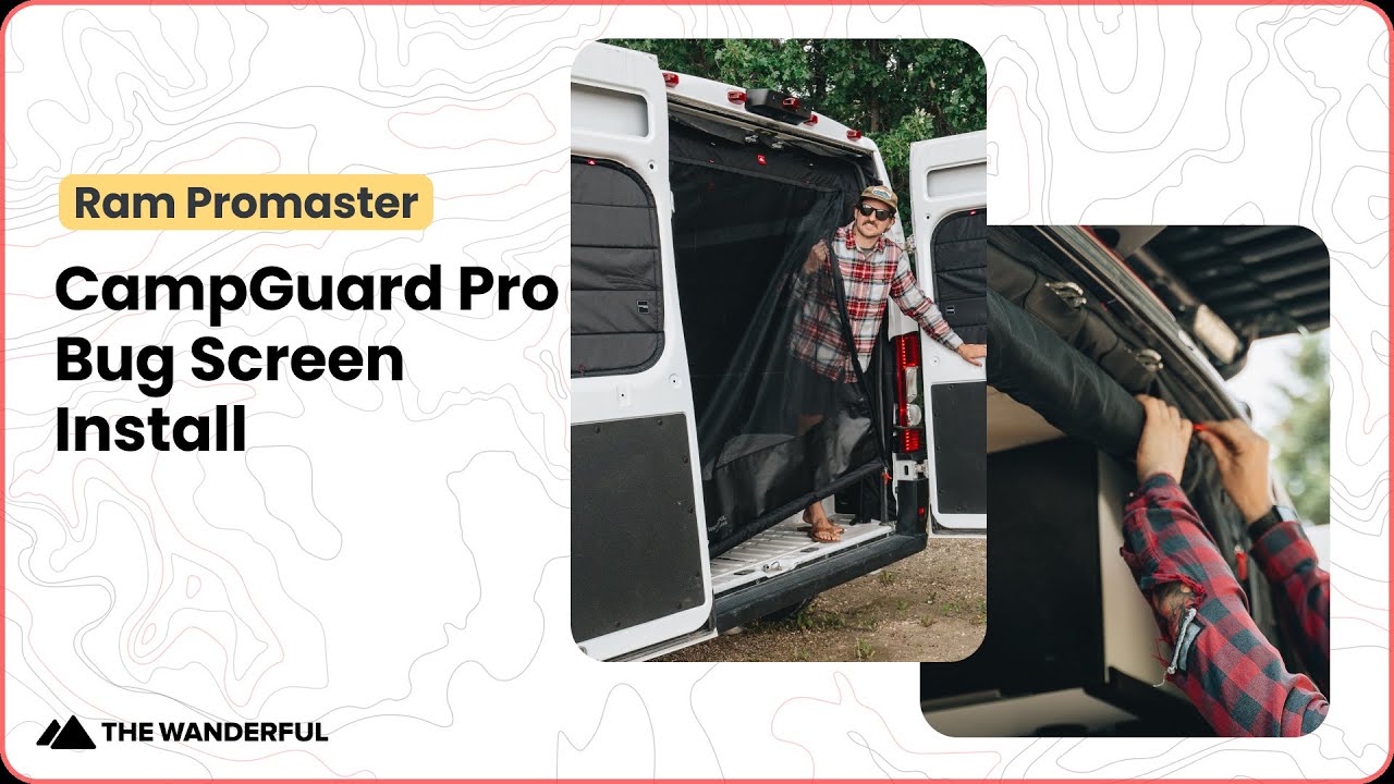 Ram Promaster CampGuard Pro Bug Screen Sliding Door Install