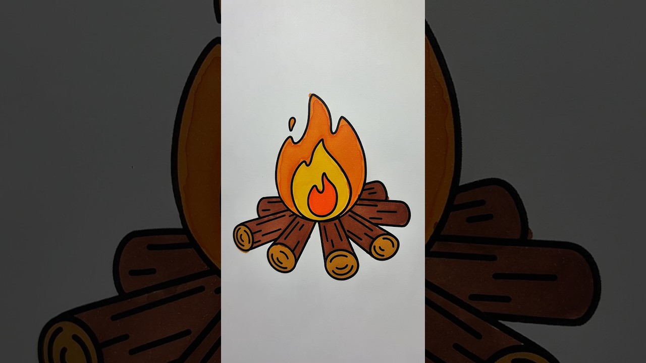 Cozy Campfire Coloring 🎨🔥