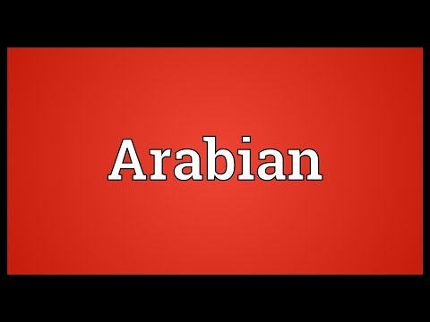 Arabian Meaning