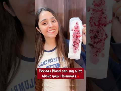 Period Blood can tell a lot about hormone health🩸 #ytshortsindia #ashortaday #shortsinindia #foryou