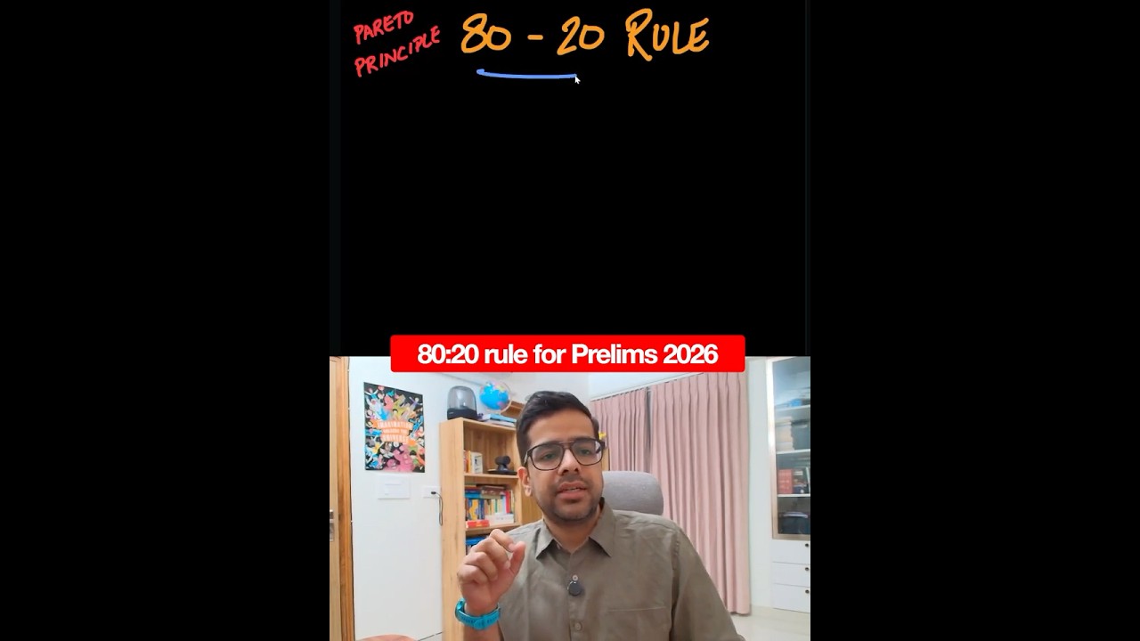 80:20 rule in UPSC Prelims 2026 | Prelims Booster 4