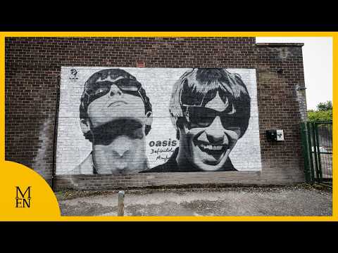 Stunning Oasis mural appears on Manchester record shop that inspired ...