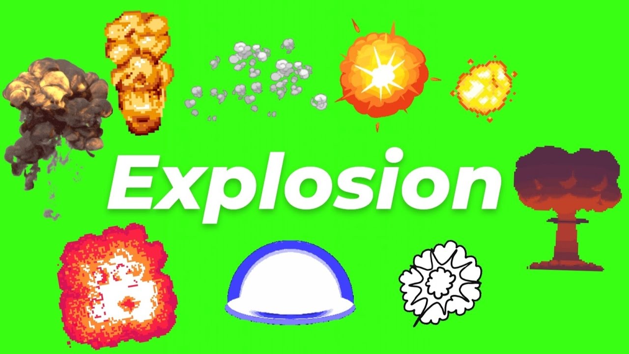 Animated Explosion GIF Green Screen Pack (Free Download)