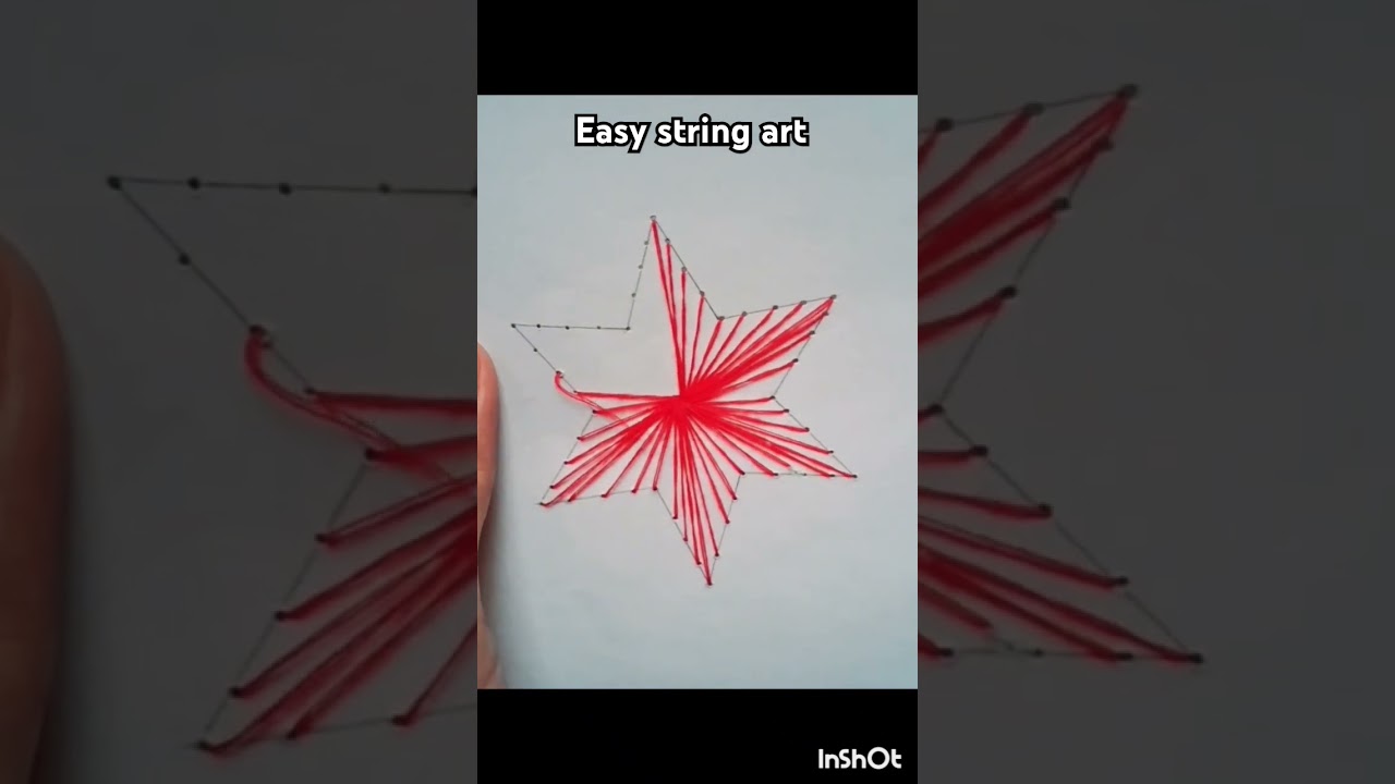 easy string art without nails part 2 #diy #shorts