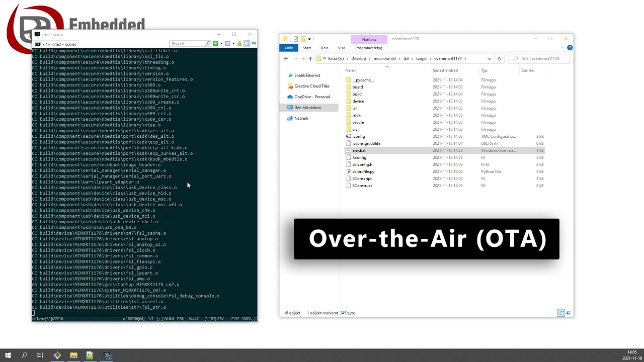 OTA updates on iMX RT1176