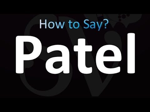 How to Pronounce Patel