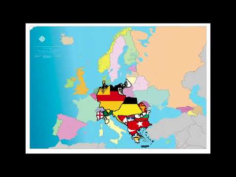 EUROPA 1848 / Mapa de EUROPA como era en el año 1848