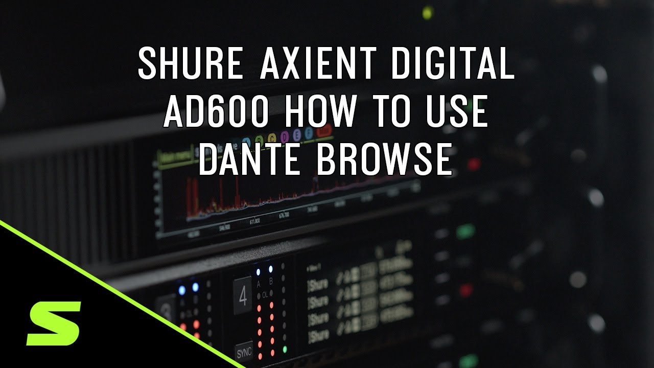 AD600 - Gestionnaire de spectre Axient® Digital - Shure France