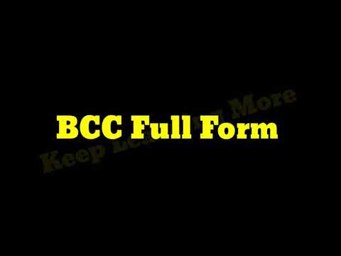 BCC Full Form