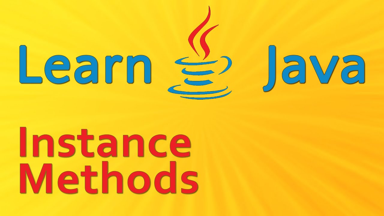 Learning Java - Creating Instance Methods