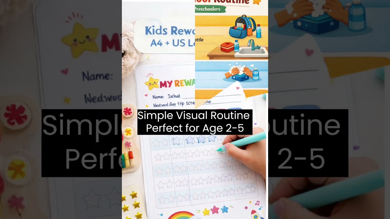 Kids After School Routine Chart 🌙 Printable Routine for Kids #kidsroutine #etsyprintable #calmkids