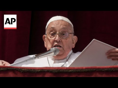 Pope Francis wishes everyone a happy Easter at Mass at the Vatican