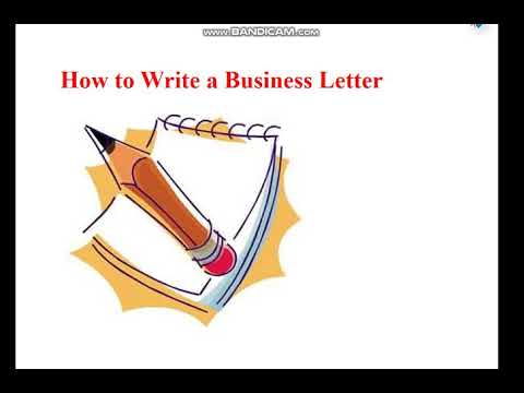 Lecture: How to write a Business Letter, the format of Business Letter