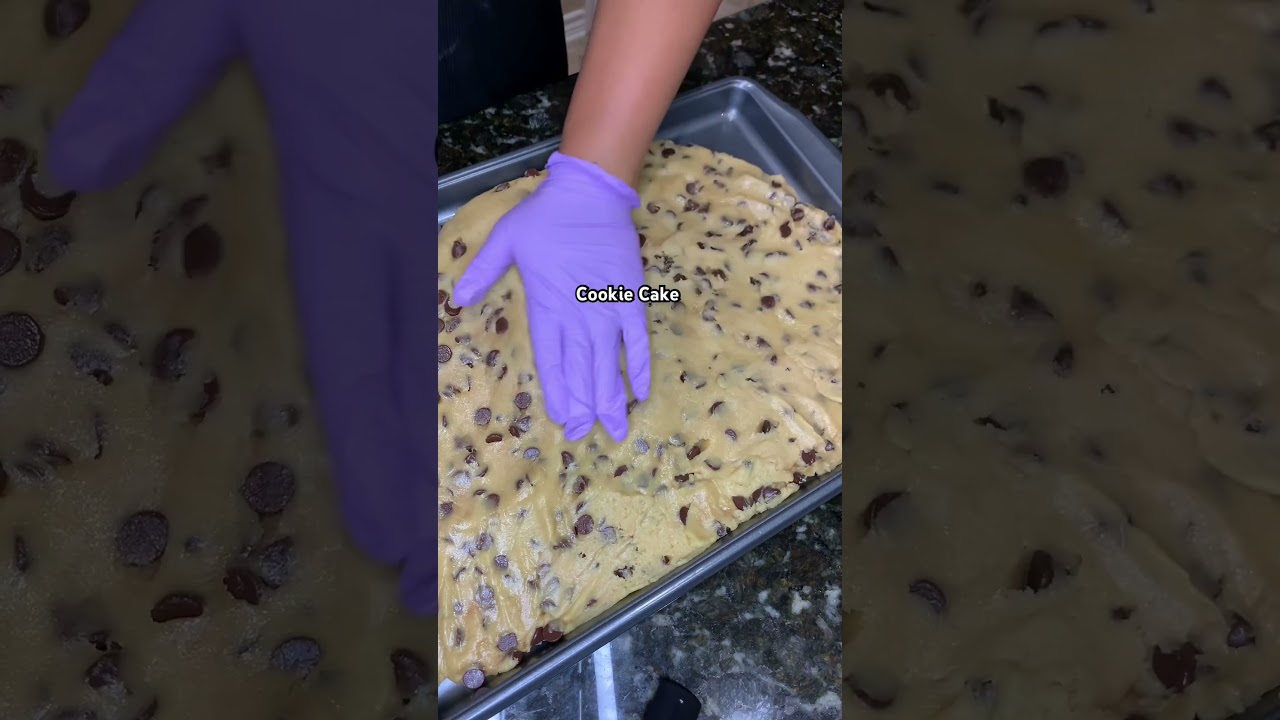 Cookie Cake #cookiecake #cakedecorating #bakingideas #bakingasmr