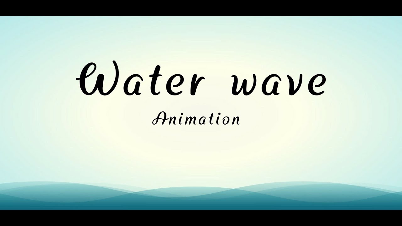 Simple Water wave Animation using CSS | CSS only | without JS