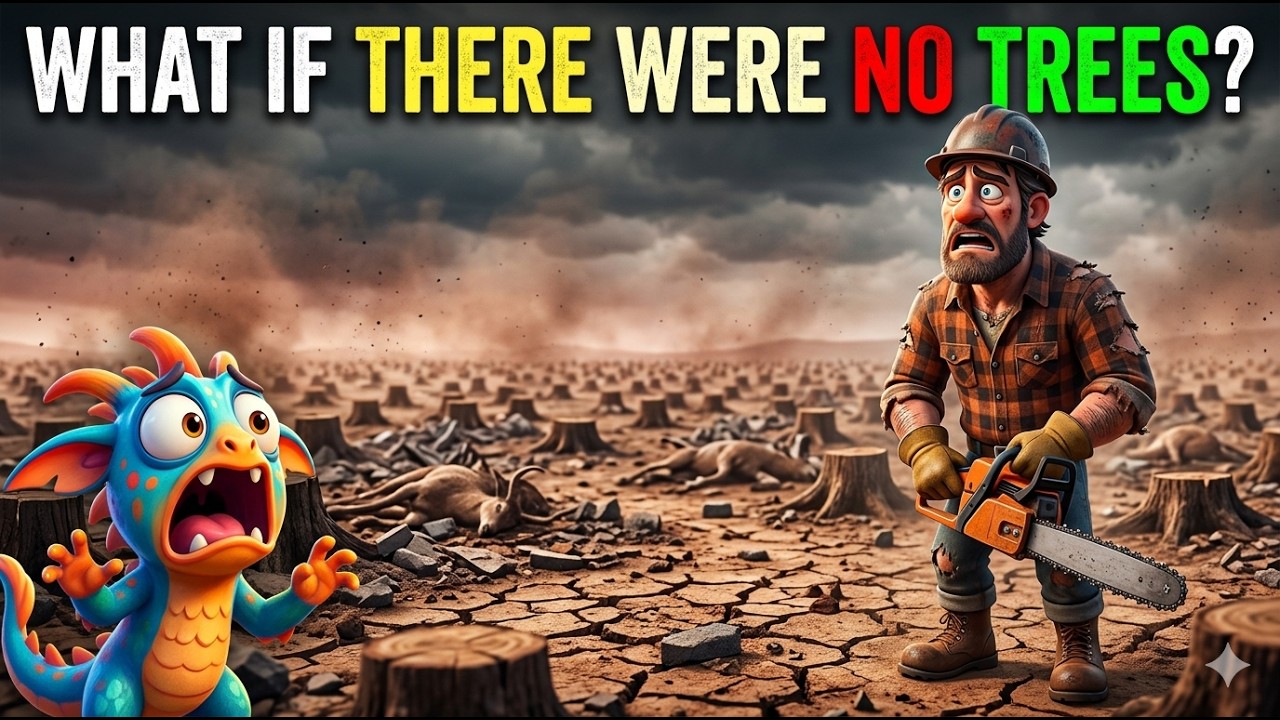 What If There Were No Trees on Earth? 🌍🌳❌ #savetrees