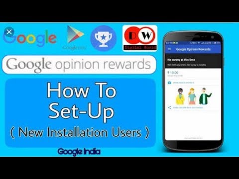 How to create Google opinion reward account by