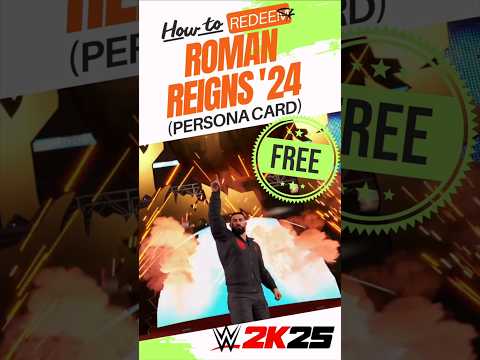 WWE 2k25 How to Get Roman Reigns '24 FREE (with Locker Code)