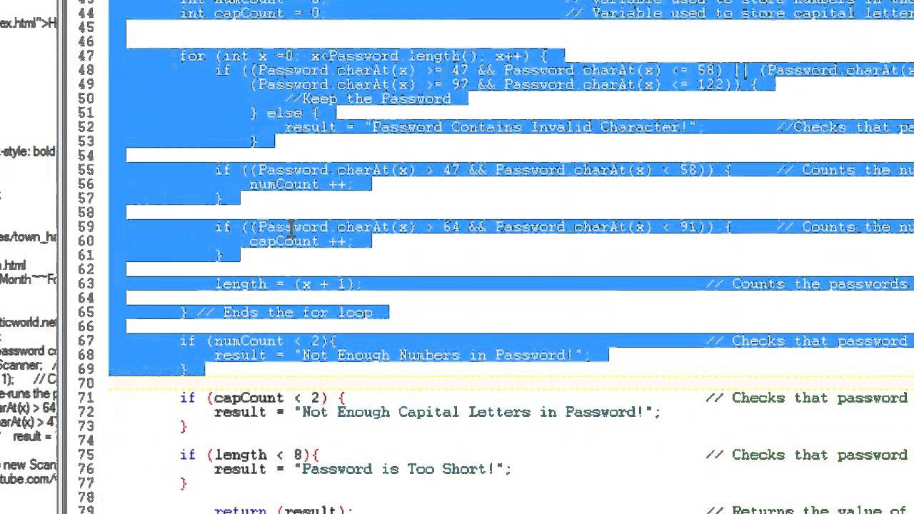 Password Validate Simple Java Program