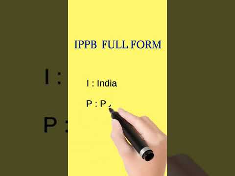 IPPB full form | full form of I.P.P.B | #Full form