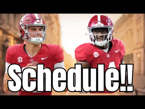 Alabama Football Schedule | Times and Dates | NIGHT CAP!!