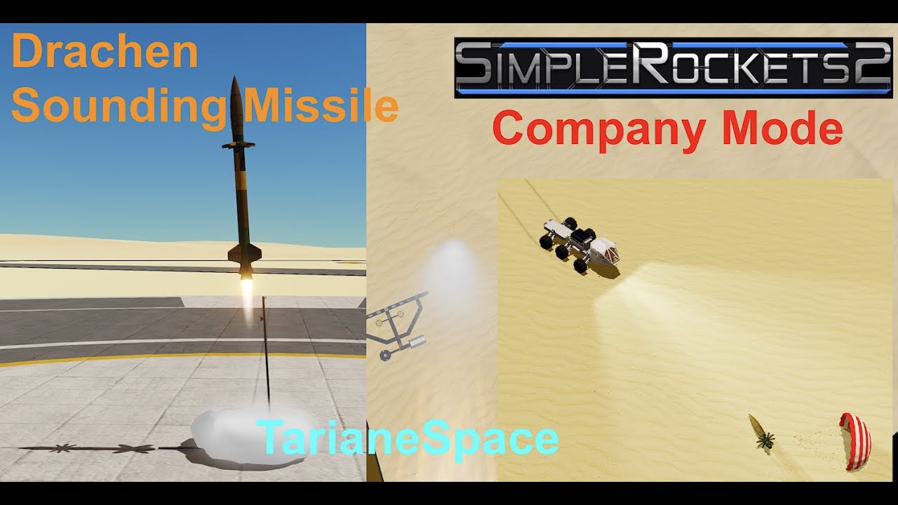 Drachen Sounding Missile launch | Simple rockets 2 company mode