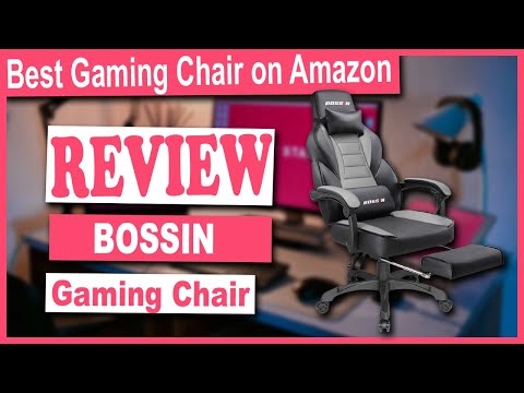 BOSSIN Racing Style Gaming Chair with Footrest and Headrest Review - Best Gaming Chair on Amazon