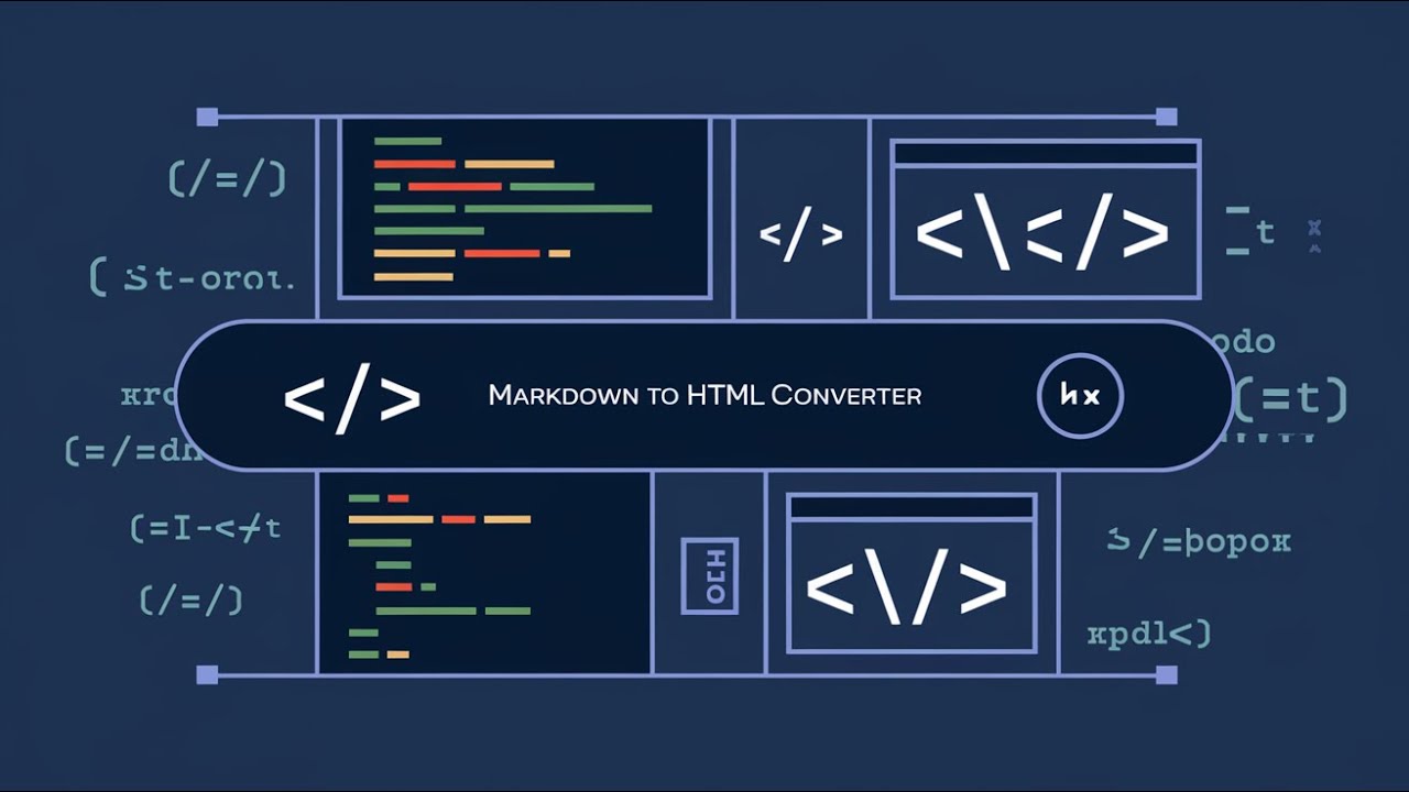 Markdown to HTML Converter – Instantly Convert Markdown Code to Clean HTML #hexatools  #thehexatools