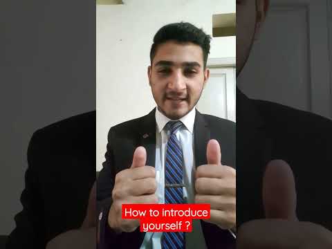 How to introduce yourself in interview ? #shorts
