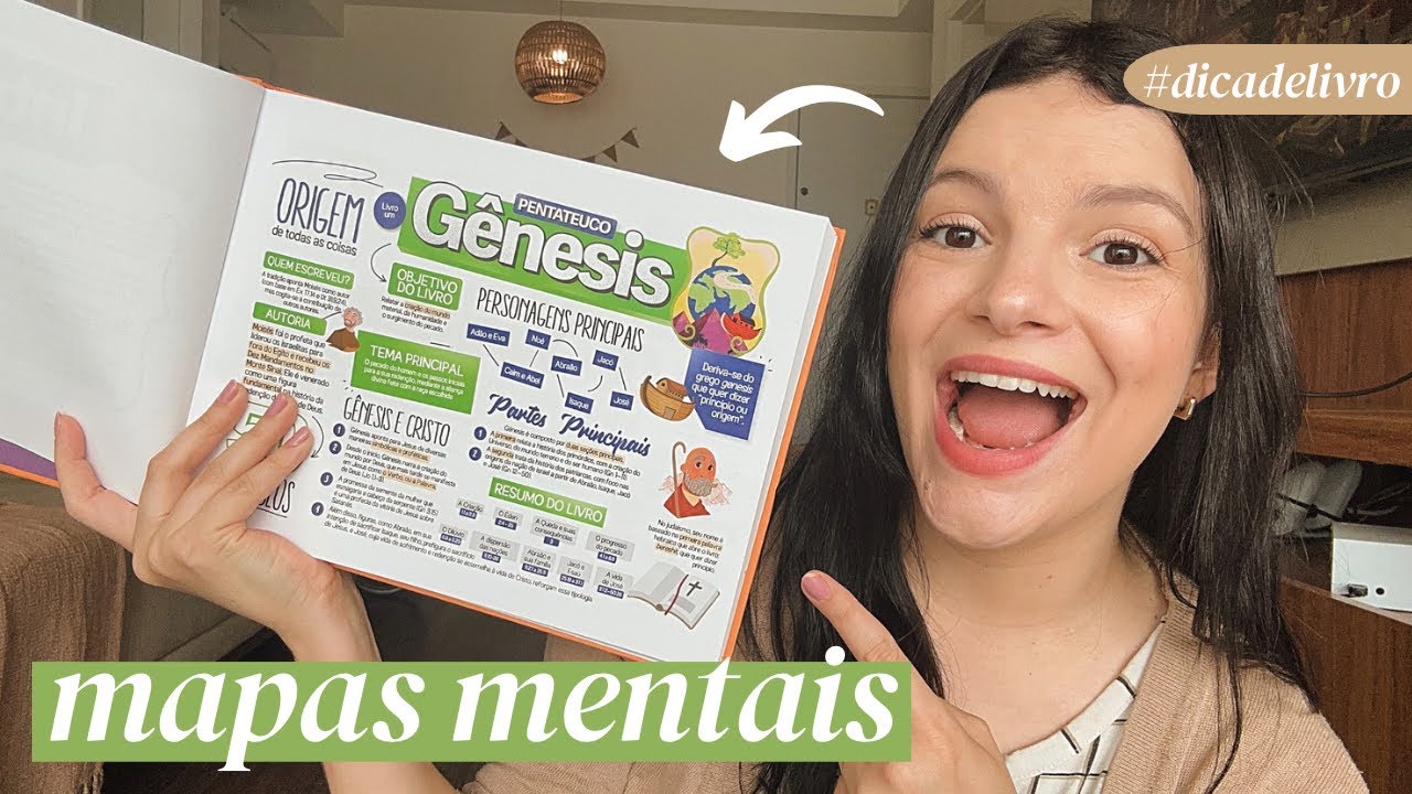LIVRO PARA ESTUDAR A BÍBLIA! | Review do livro Mapeando a Bíblia | Mapas Mentais da Bíblia!