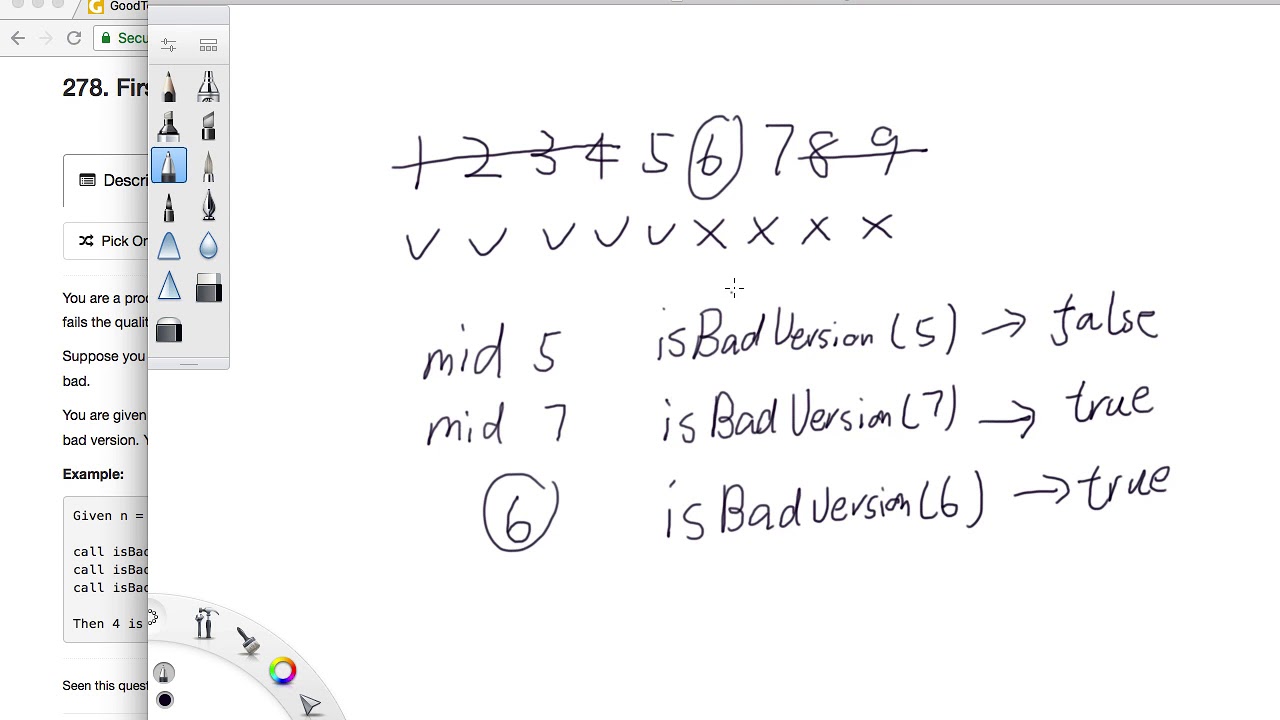 LeetCode Tutorial 278. First Bad Version
