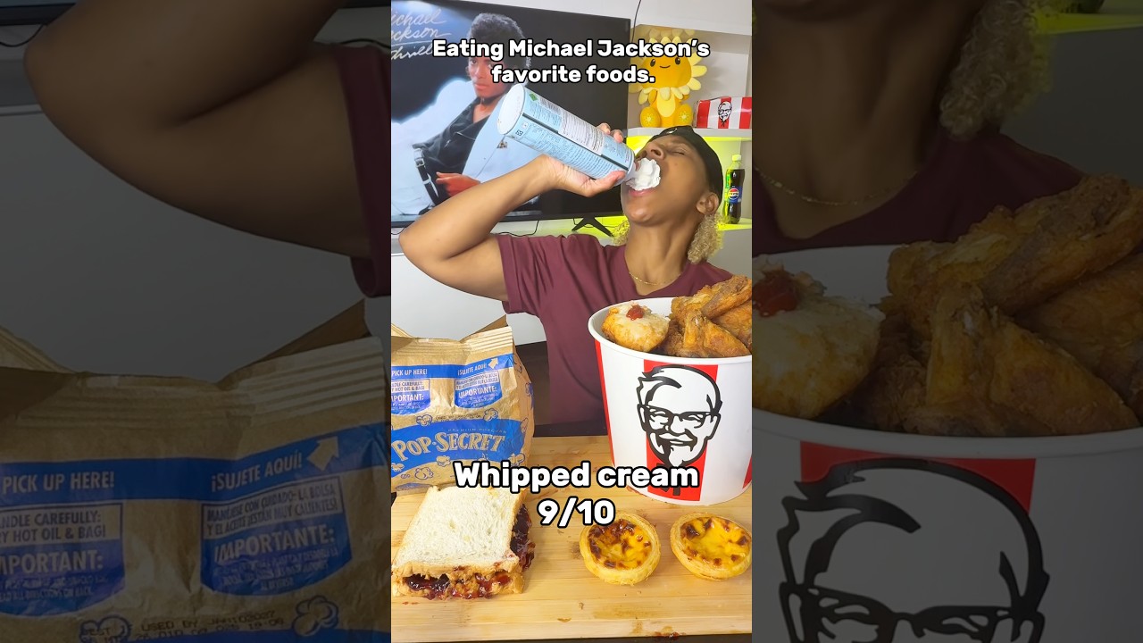 Michael Jackson had some weird taste buds. ￼#michaeljackson #eating #mukbang #asmr #shorts