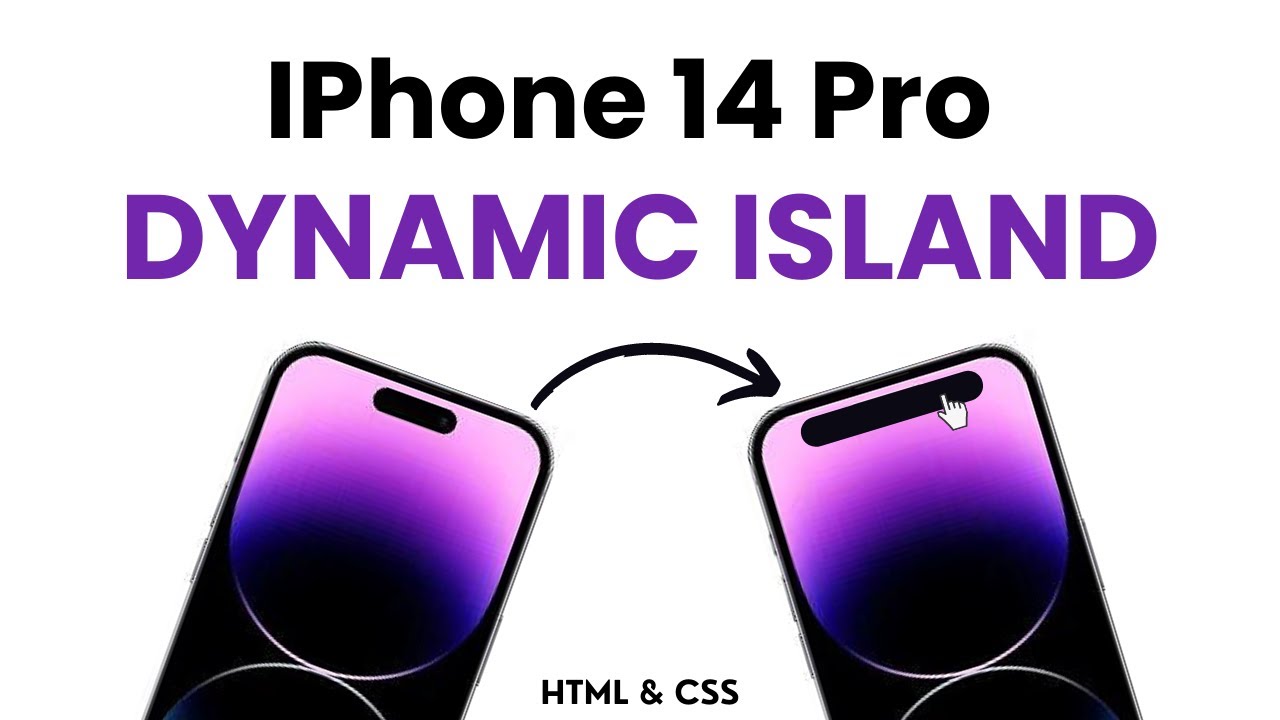 IPhone 14 pro Dynamic Island in HTML & CSS | CSS Tutorial | FrontendDUDE