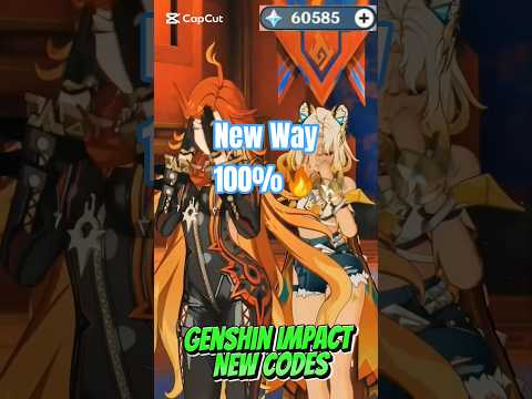 how to get genshin impact new codes for free #genshinimpact #genshinimpactedit #shorts