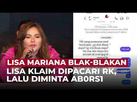Skandal Perselingkuhan RK, Lisa: RK Tak Pakai Pengaman, Saya Hamil di Usia 21 Tahun | OneNews Update