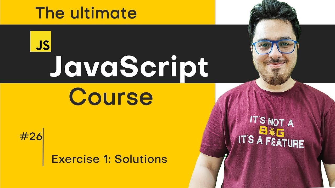JavaScript Exercise 1: Solution & Shoutouts | JavaScript Tutorial in Hindi #26