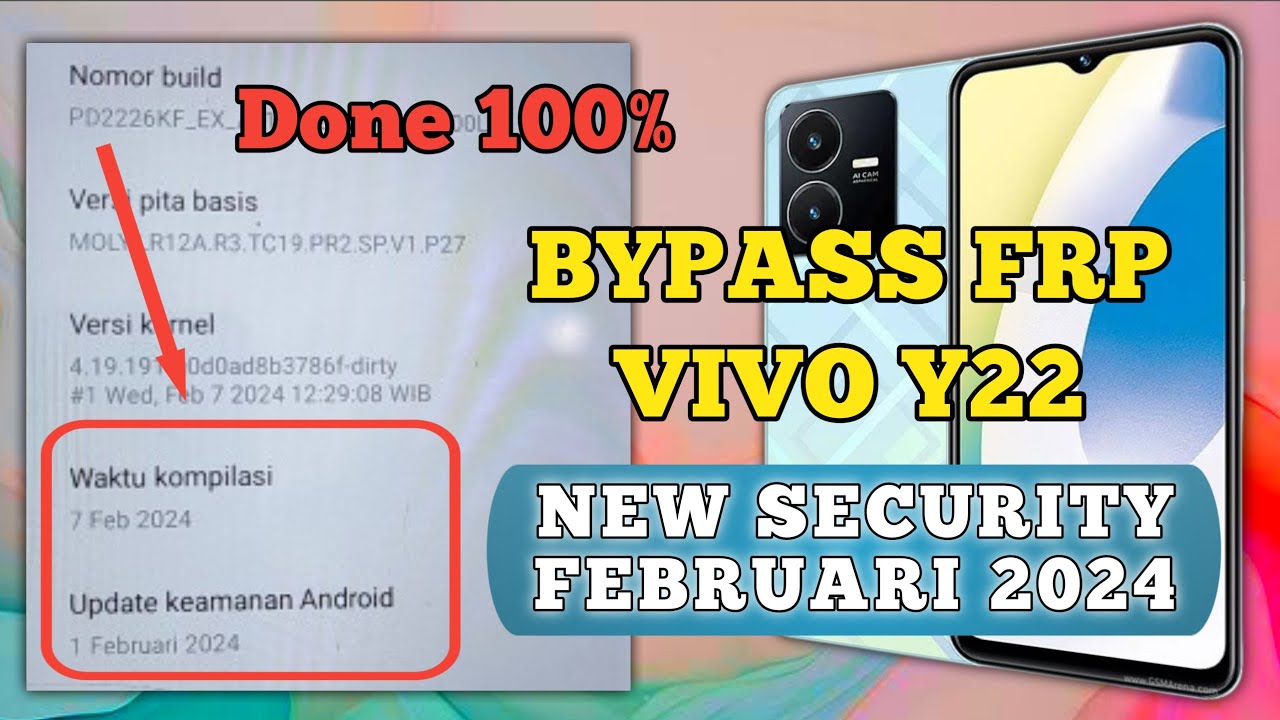 Bypass FRP Vivo Y22 New Security 2024 100% Done | Kompilasi 7 Februari 2024