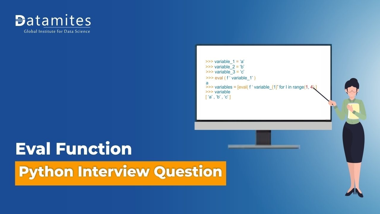 Explained Eval Function in Python - Python Interview Question