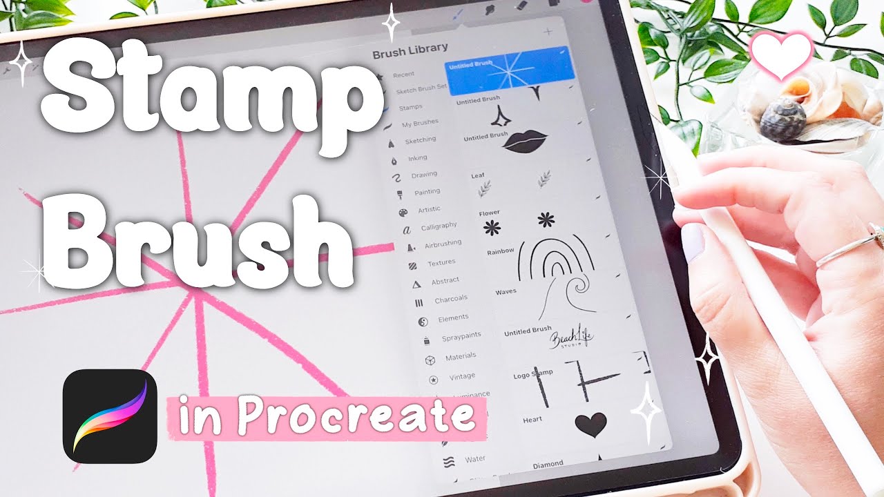 How to create a stamp brush in procreate (easy & simple)