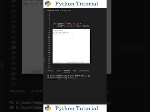Write To Text Files | Python Tutorial