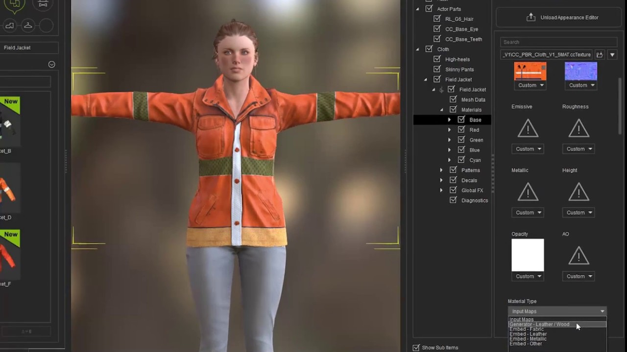Character Creator 2 Tutorial - Using PBR Substance Materials