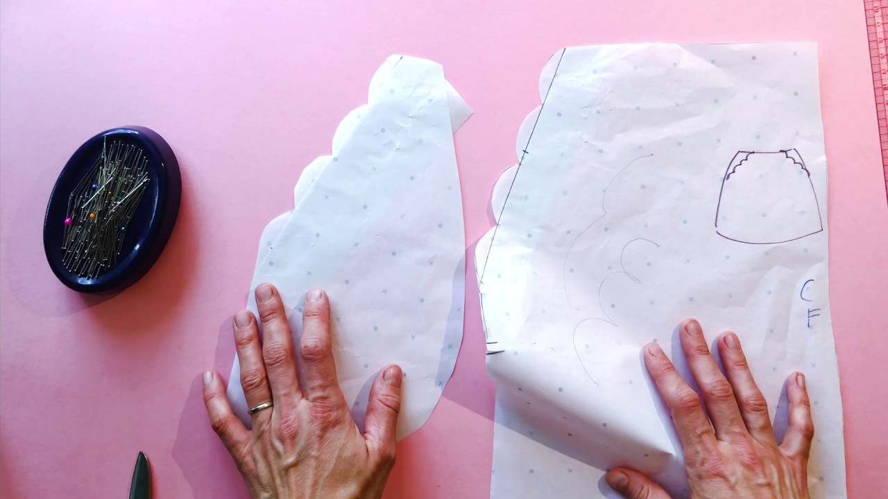 Draft a scalloped pocket