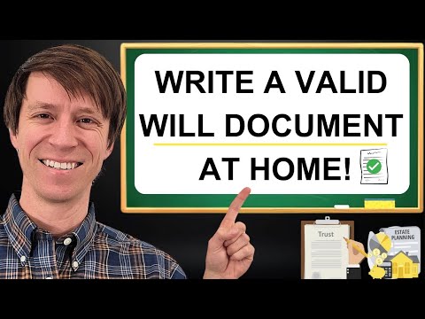 How to Write a Valid Will at HOME - Full Guide