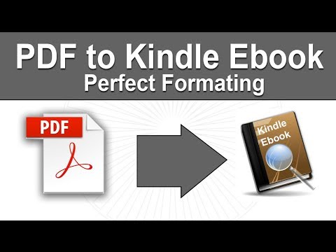 How to convert pdf to Kindle epub or Mobi Ebook without losing format