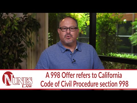 What is a 998 offer in California?
