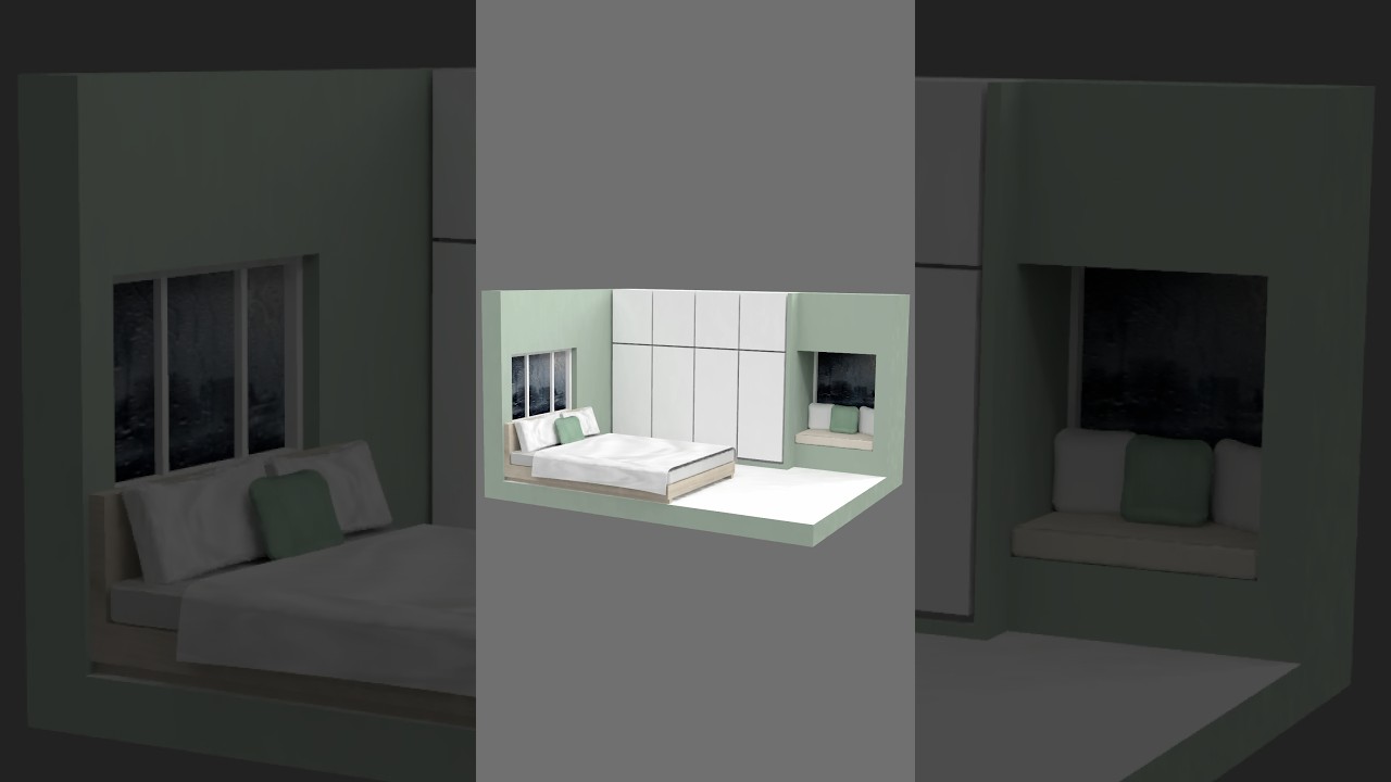 3D Bedroom | 02   #bedroom #isometric #simple