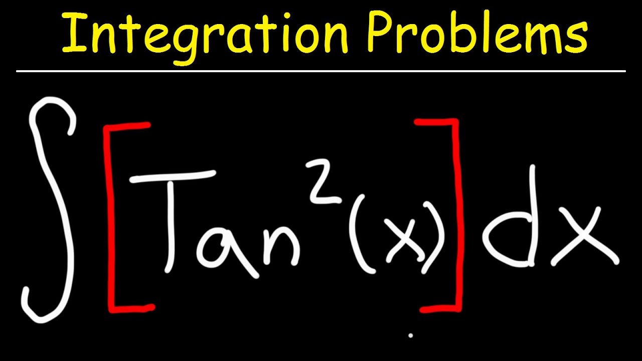 Integral of tan^2x