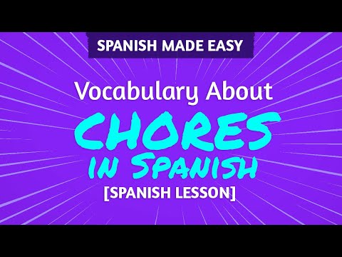 Chores in Spanish | Spanish Lessons
