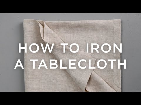 How To Press A Tablecloth
